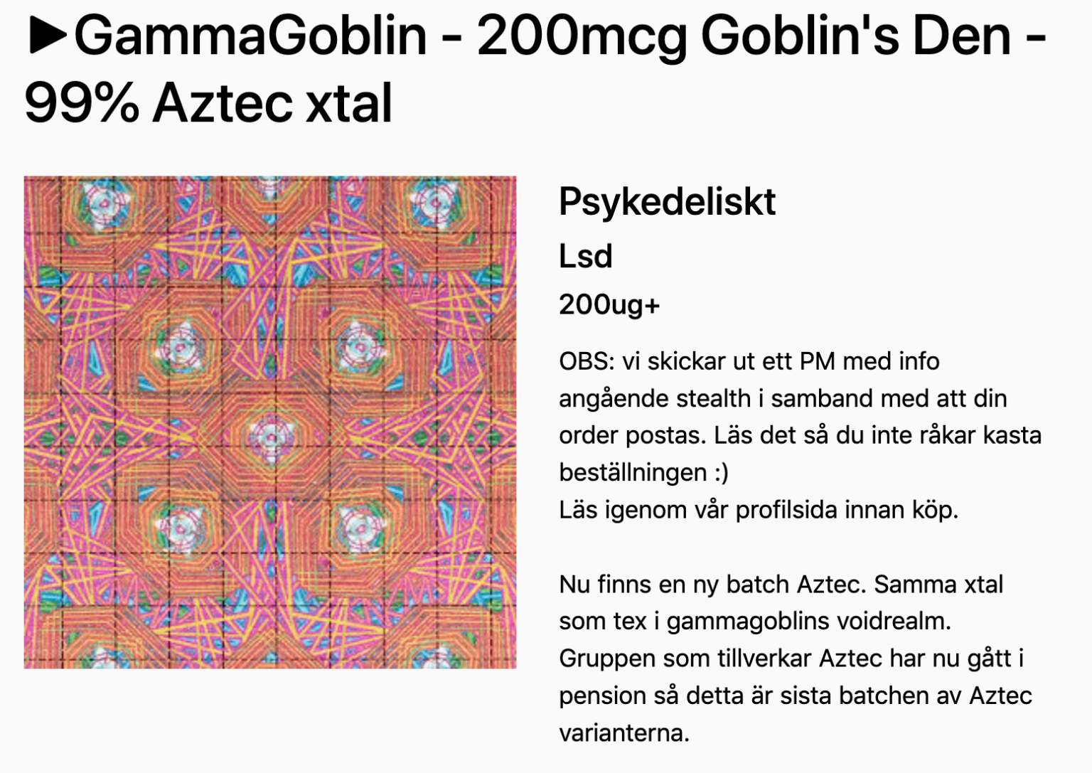 Köpa LSD? Den roligaste drogen enligt oss i Uddebo
